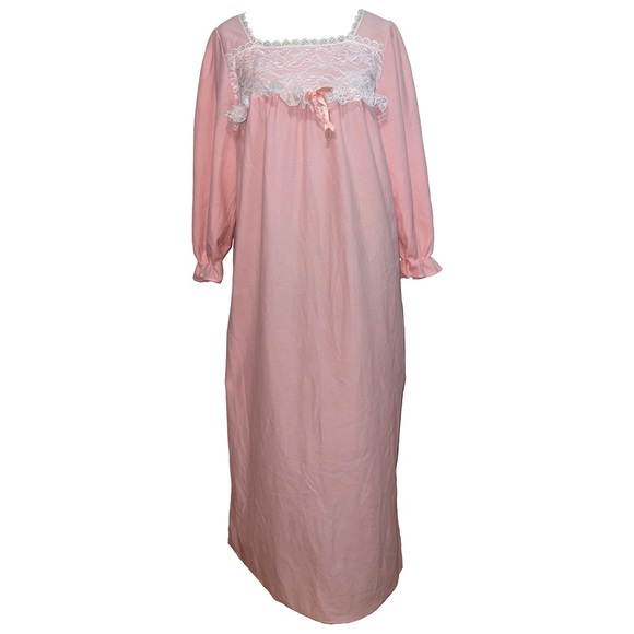 Vintage | Intimates & Sleepwear | Vintage Pink Fuzzy Lace Trim ...